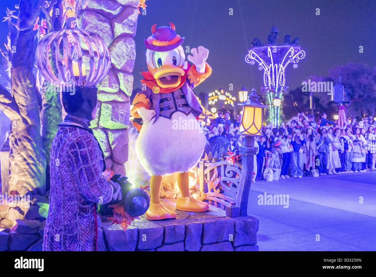 A Halloween celebration is held at Shanghai Disneyland in Shanghai ...