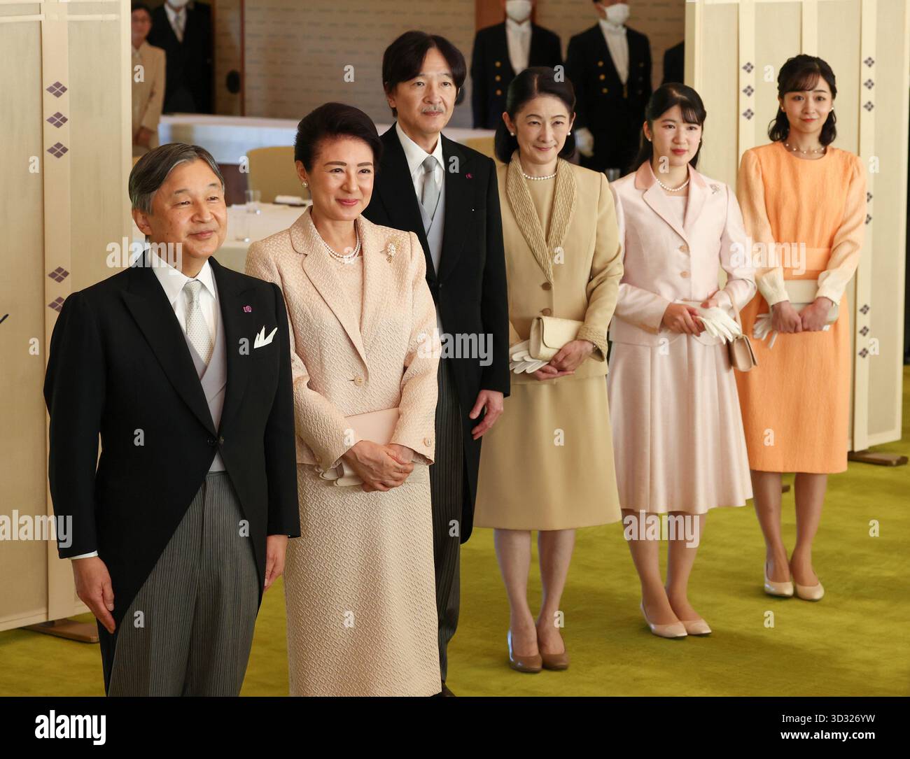The Emperor and Empress Masako, Prince and Princess Akishino, Princess ...
