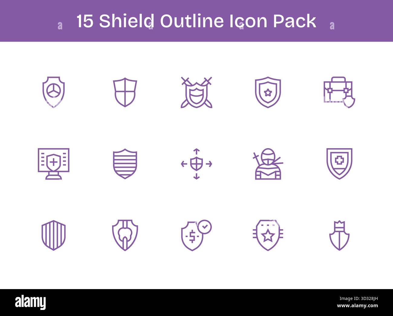 Professionally designed 15 icons in Outline style, capturing the ...