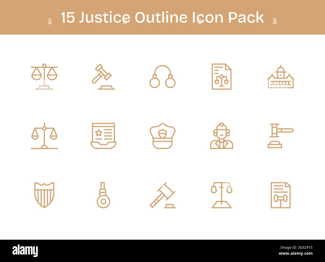 Professionally designed 15 icons in Outline style, capturing the ...