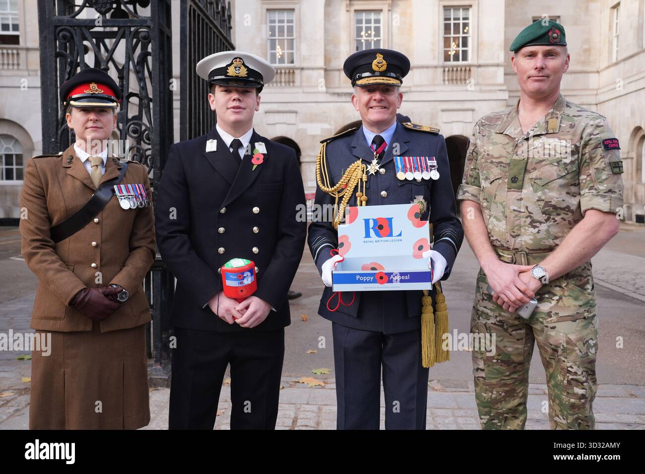 Chief of the Defence Staff Sir Rich Knighton (second right) joins other ...
