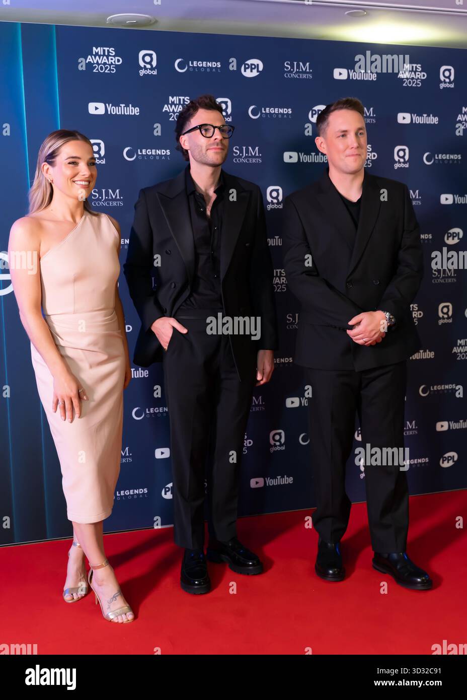London, red carpet arrivals at the Music Trusts Awards. Pictured: (L-R ...