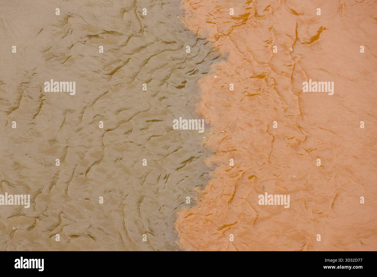 Calm abstract background showing confluence of river with different ...