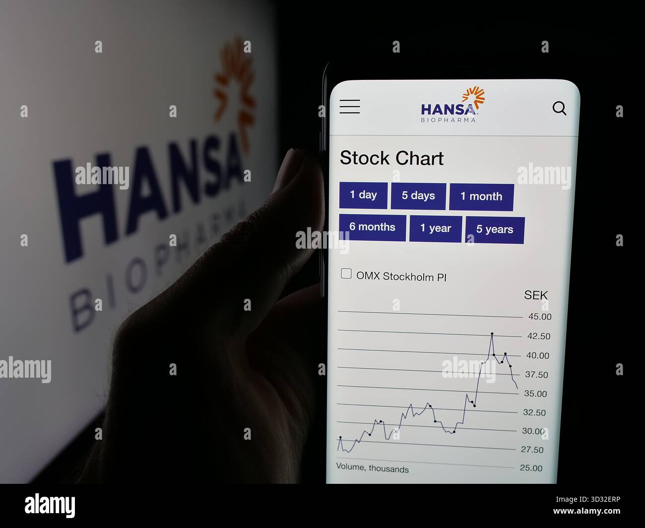 In this photo illustration, a cellphone with the webpage of Swedish ...