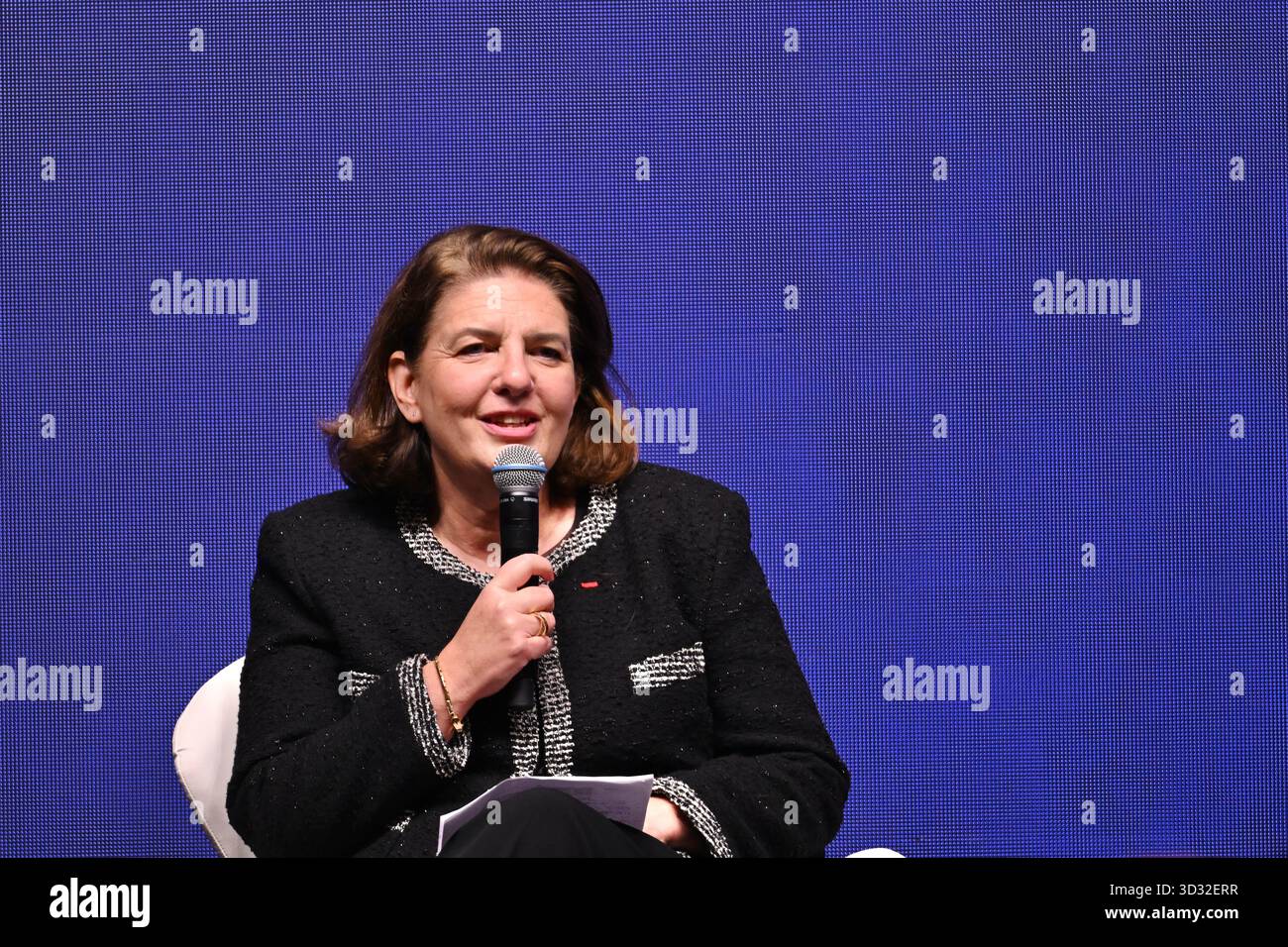 Valérie Baudson, CEO, Amundi speaking at the 2025 Global Financial ...