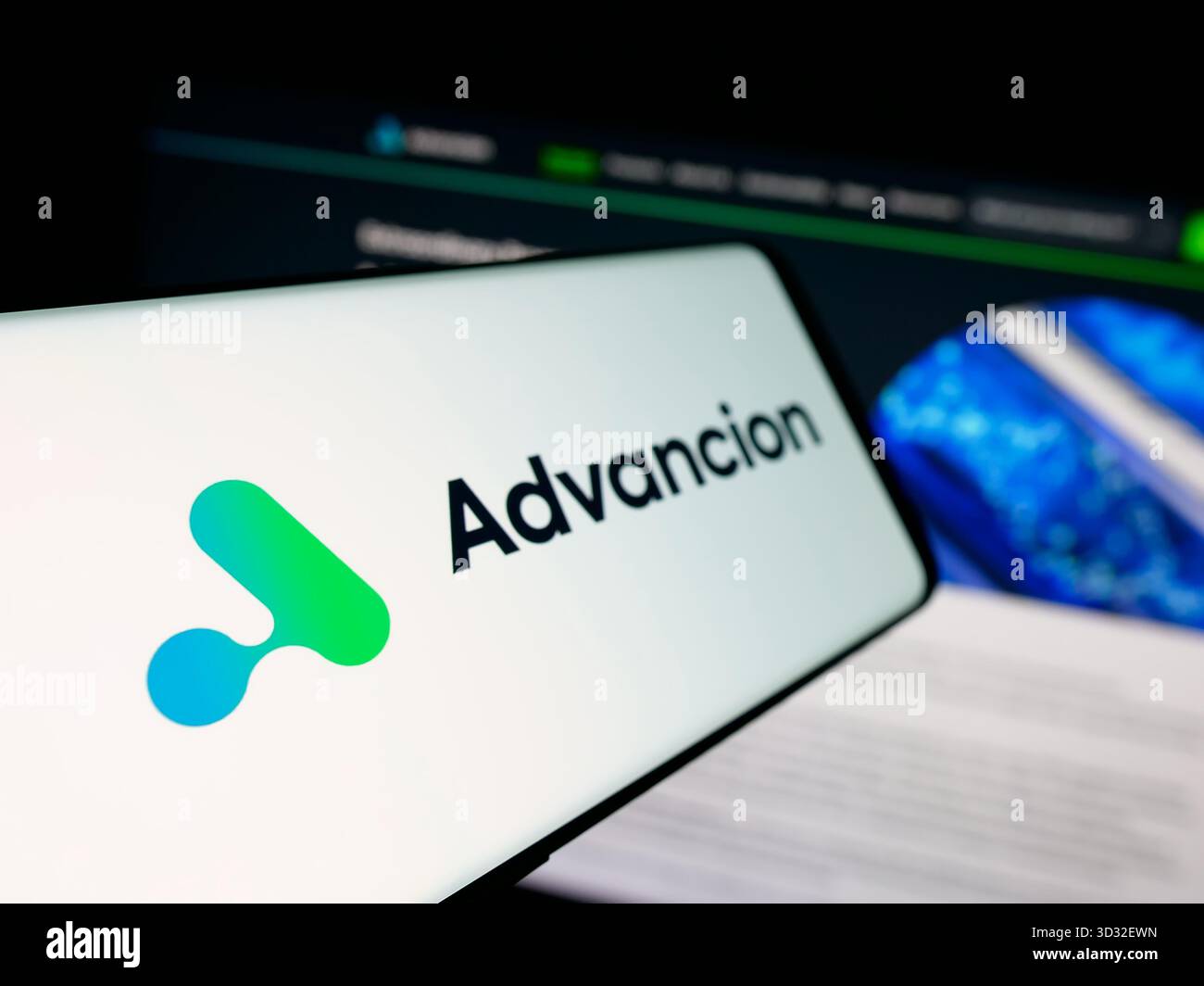In this photo illustration, a smartphone with the logo of US chemical ...