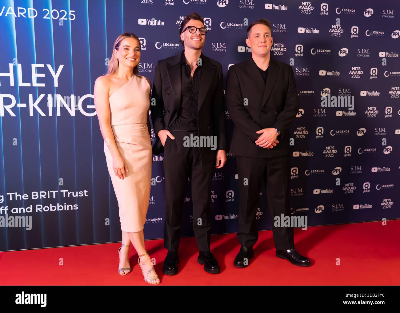 London, United Kingdom. 3rd November 2025. Sian Welby, Jordan North and ...