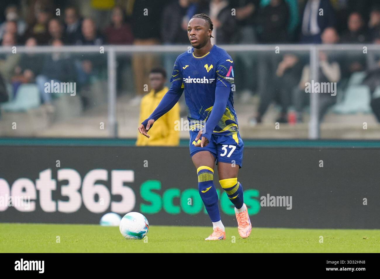 Armel Bella-Kotchap of Hellas Verona FC in action during the Serie A ...