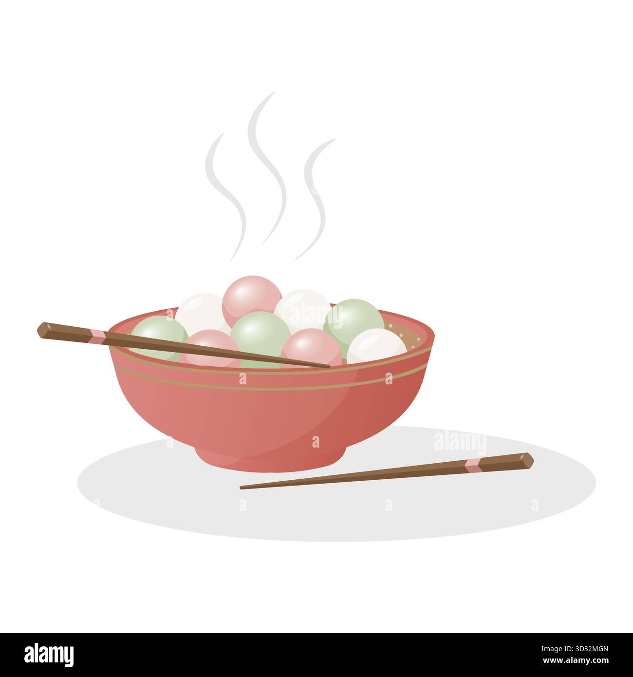 Tangyuan traditional chinese dessert Stock Vector Images - Alamy