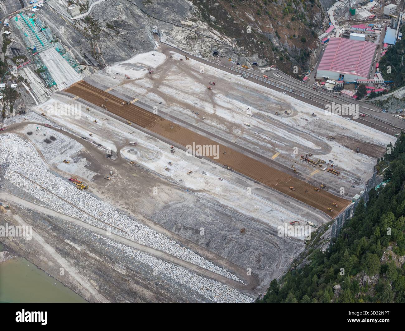 ABA, CHINA - OCTOBER 29, 2025 - Aerial view of the construction area of ...