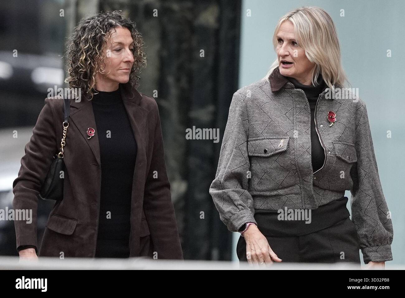 Lucy Ward (right) arrives at Liverpool Crown Court, where Joey Barton ...