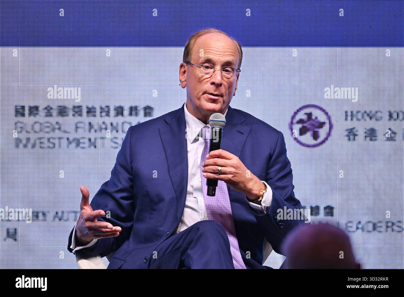 Larry Fink, Chairman and CEO, BlackRock speaking at the 2025 Global ...