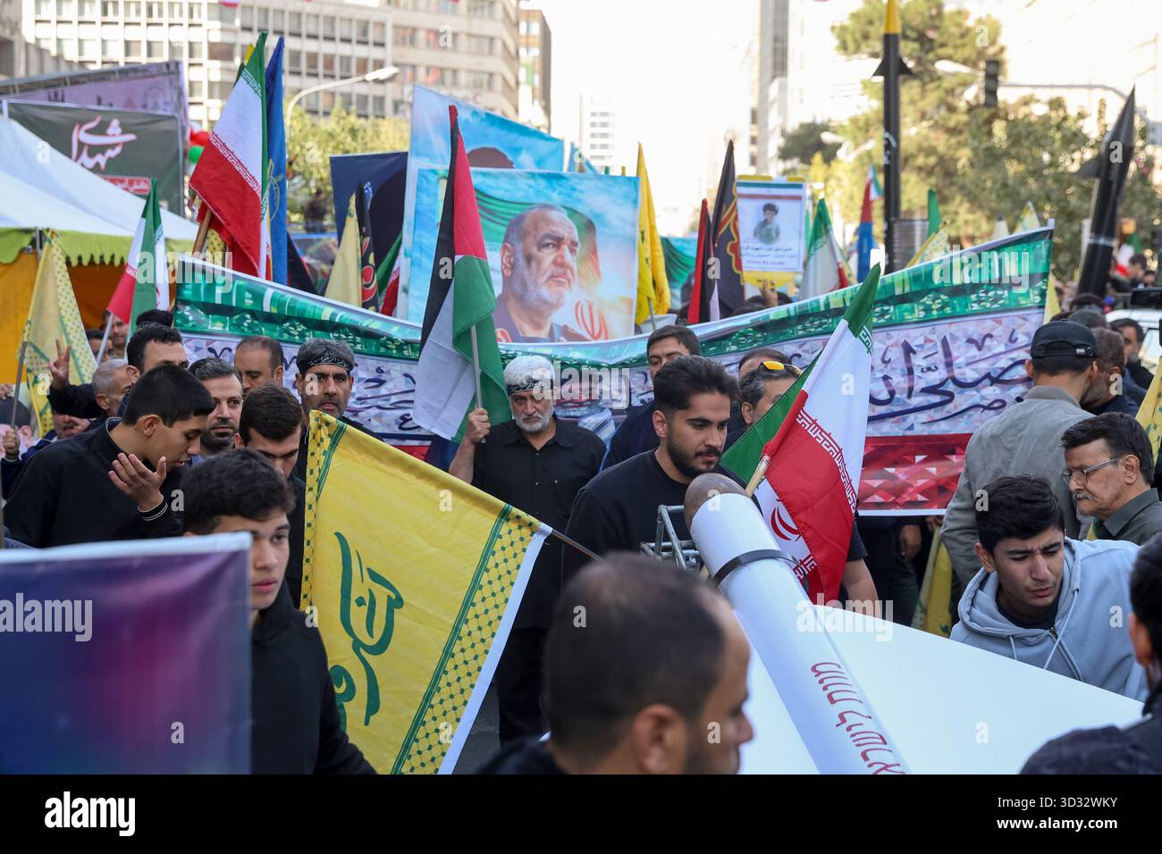 Supporters gather near the former U.S. embassy during a rally ...