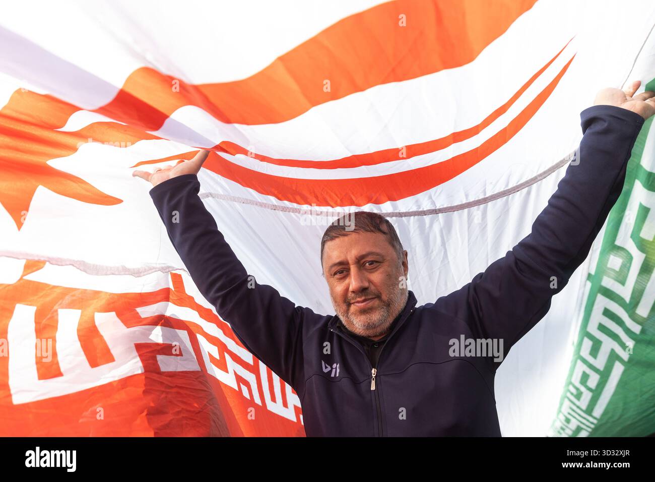 Supporters gather near the former U.S. embassy during a rally ...
