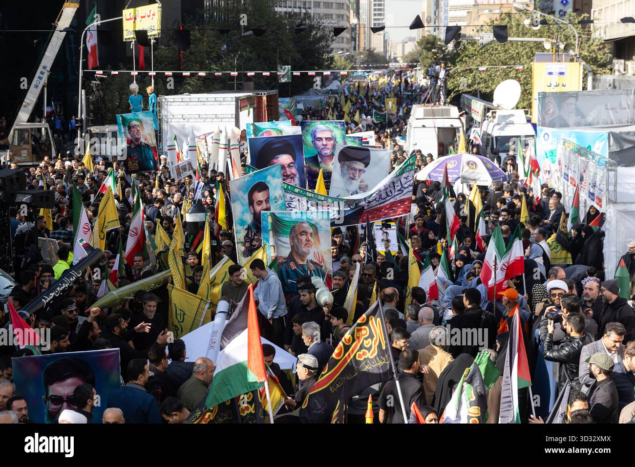 Supporters gather near the former U.S. embassy during a rally ...