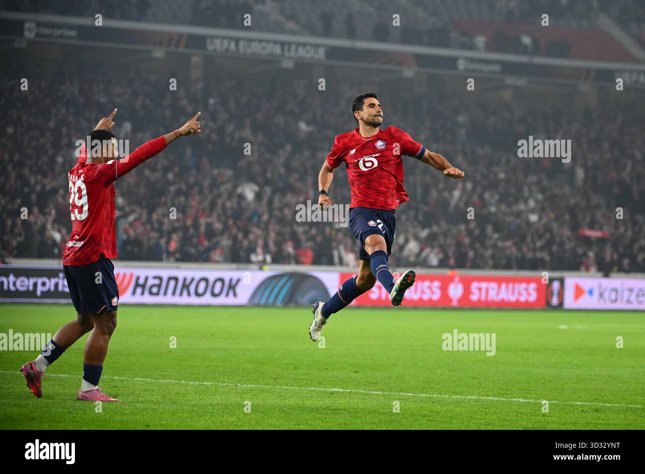 igamane hamza andre benjamin FOOT LIGUE EUROPA 2025 LILLE-PAOK ...