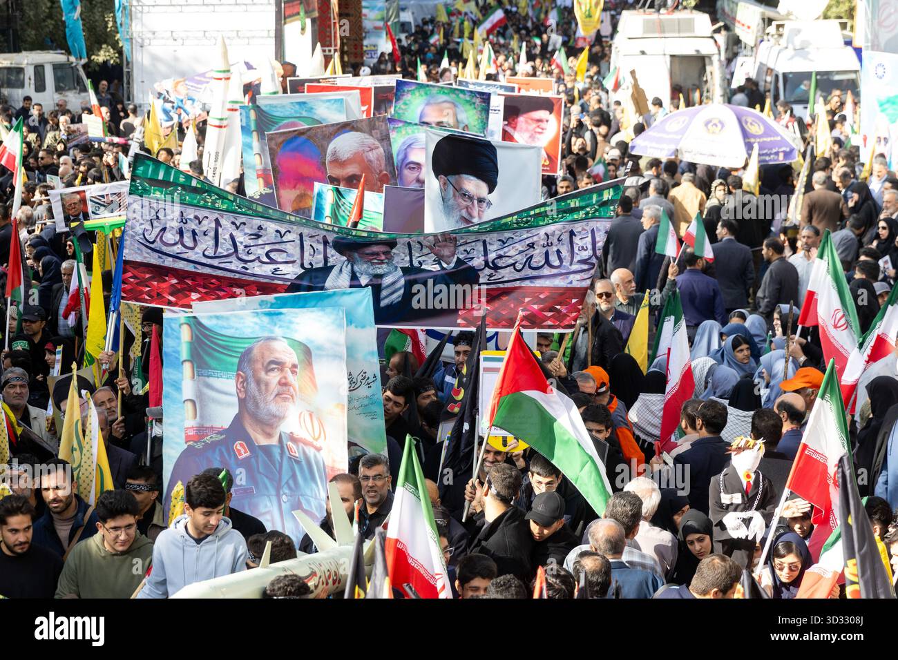 Supporters gather near the former U.S. embassy during a rally ...