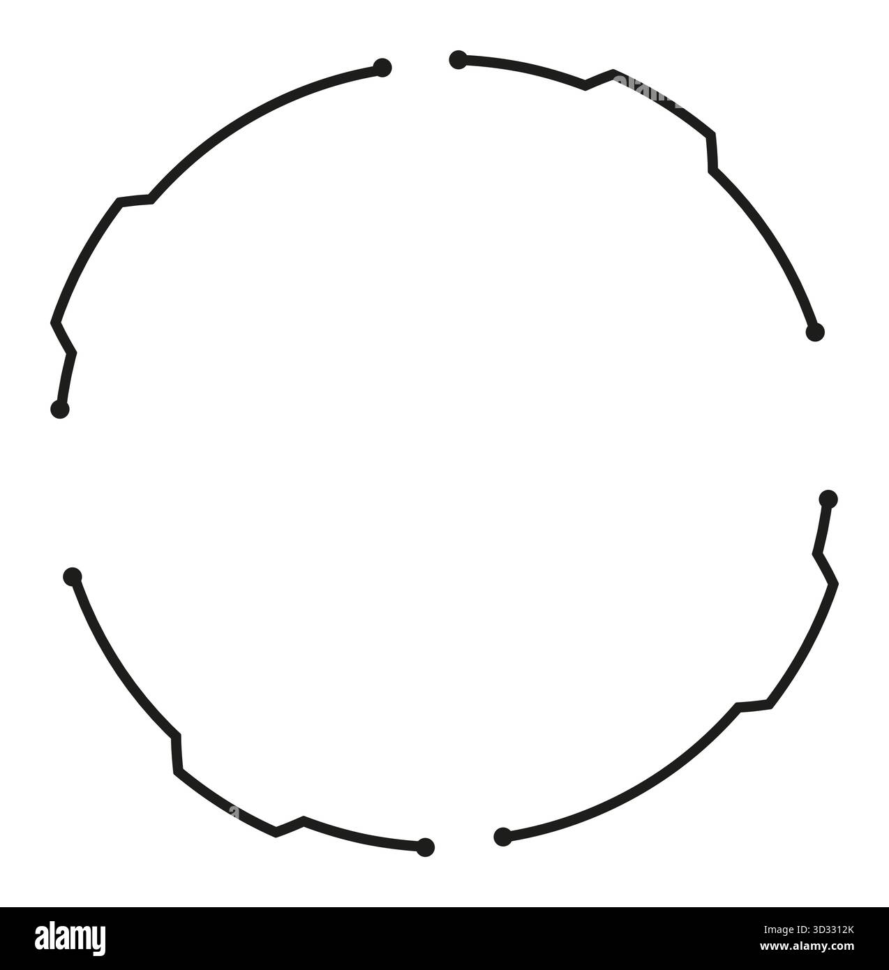 Technology circular structure elements Stock Vector Images - Alamy