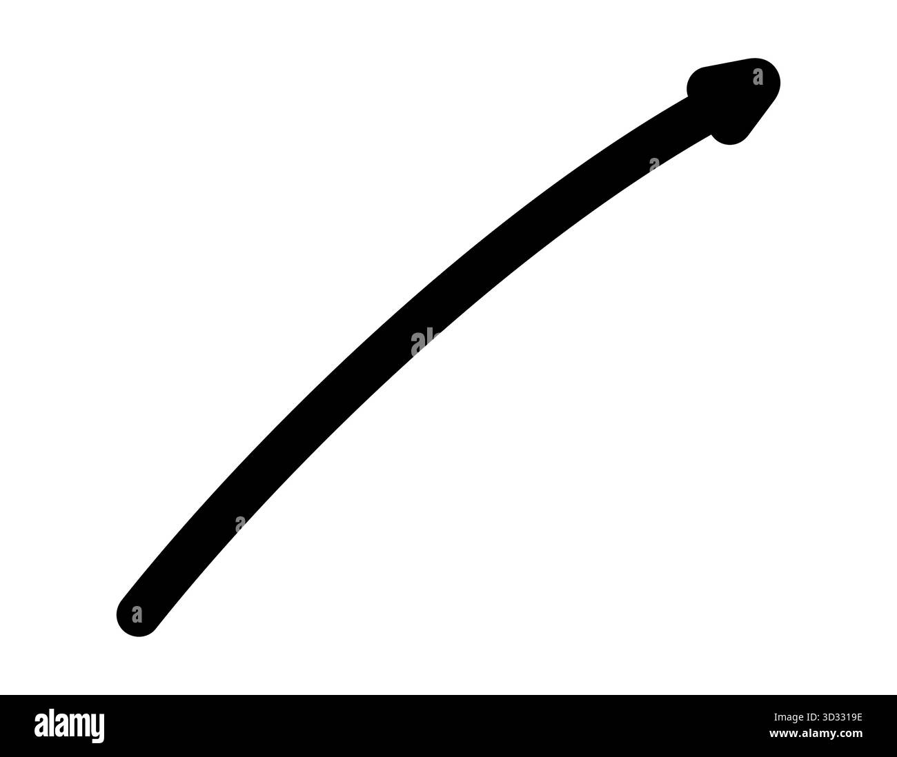 Black arrow drawn in hi-res stock photography and images - Alamy