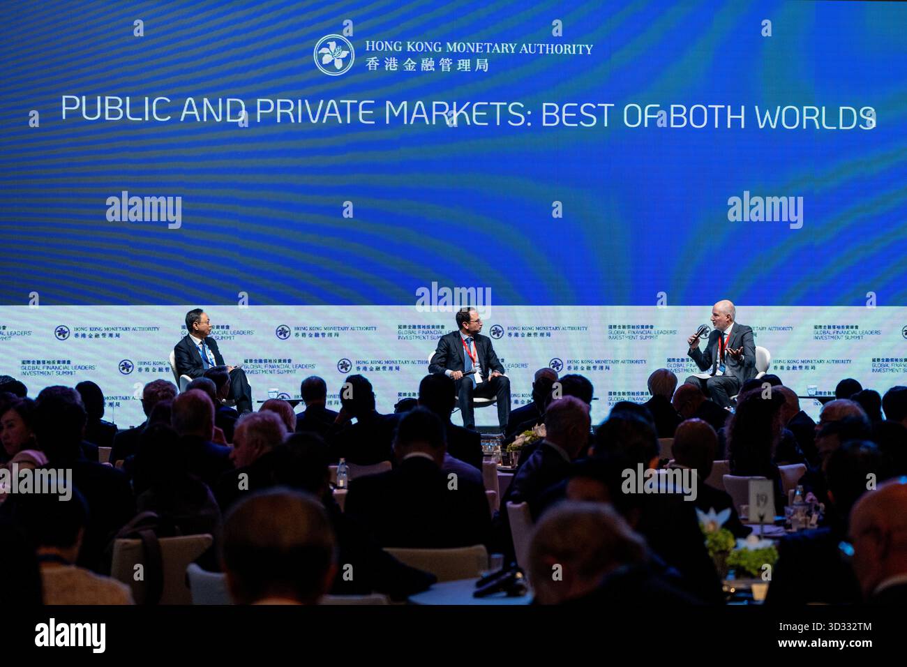 Jon Gray, President and COO of Blackstone, Emmanuel Roman, CEO of PIMCO ...