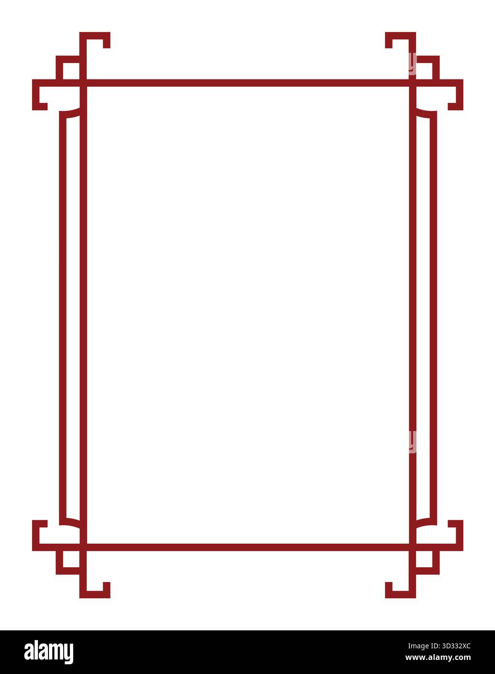 Chinese antique interior Stock Vector Images - Alamy