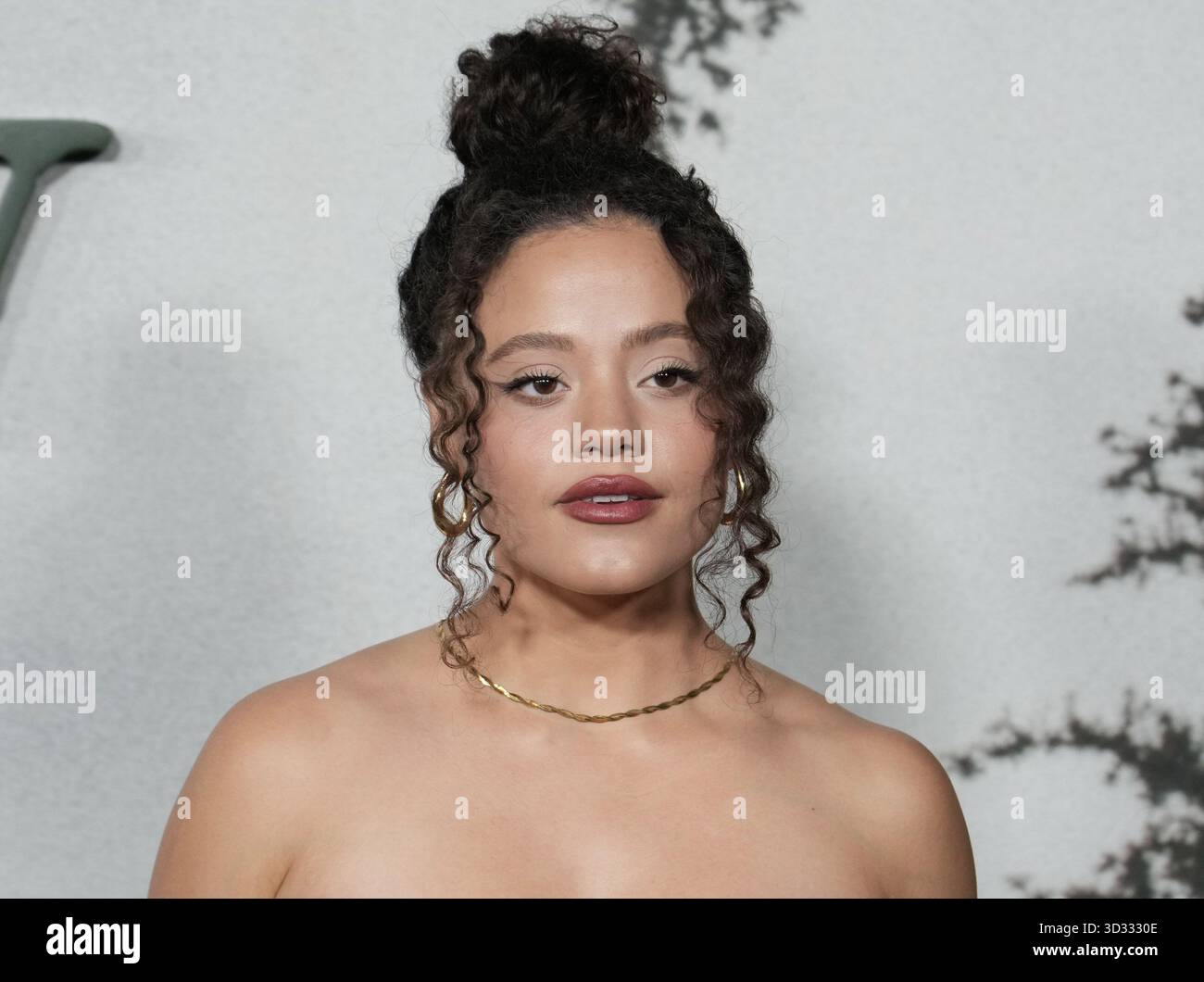 Sarah Jeffery arrives at Netflix's TRAIN DREAMS Los Angeles Premiere ...