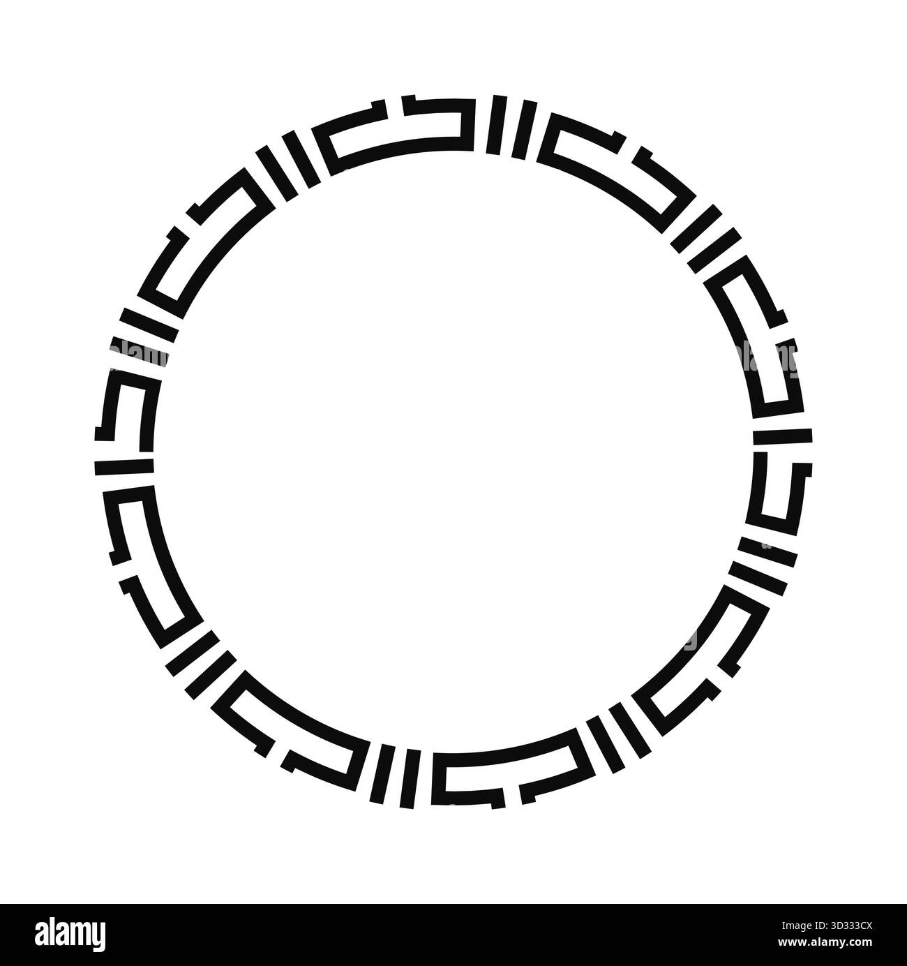 Elegant greek style circular frame design for projects Stock Vector ...