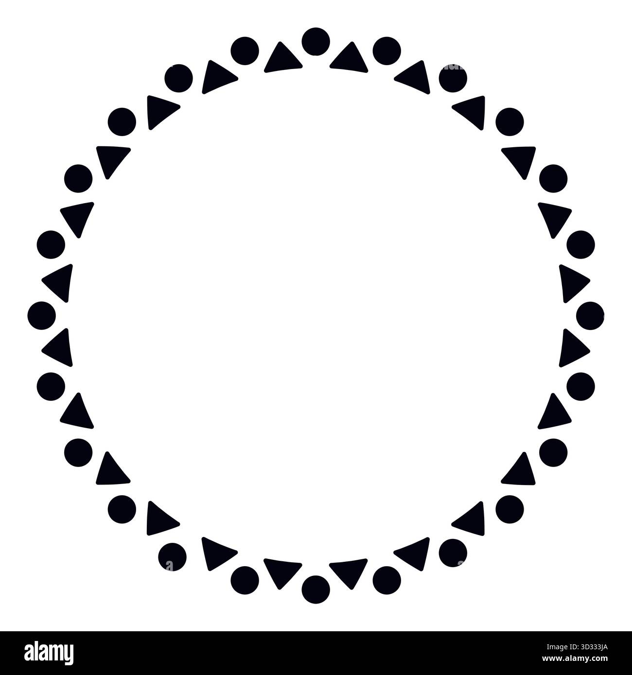 African tribal pattern circle design for creative framing Stock Vector ...