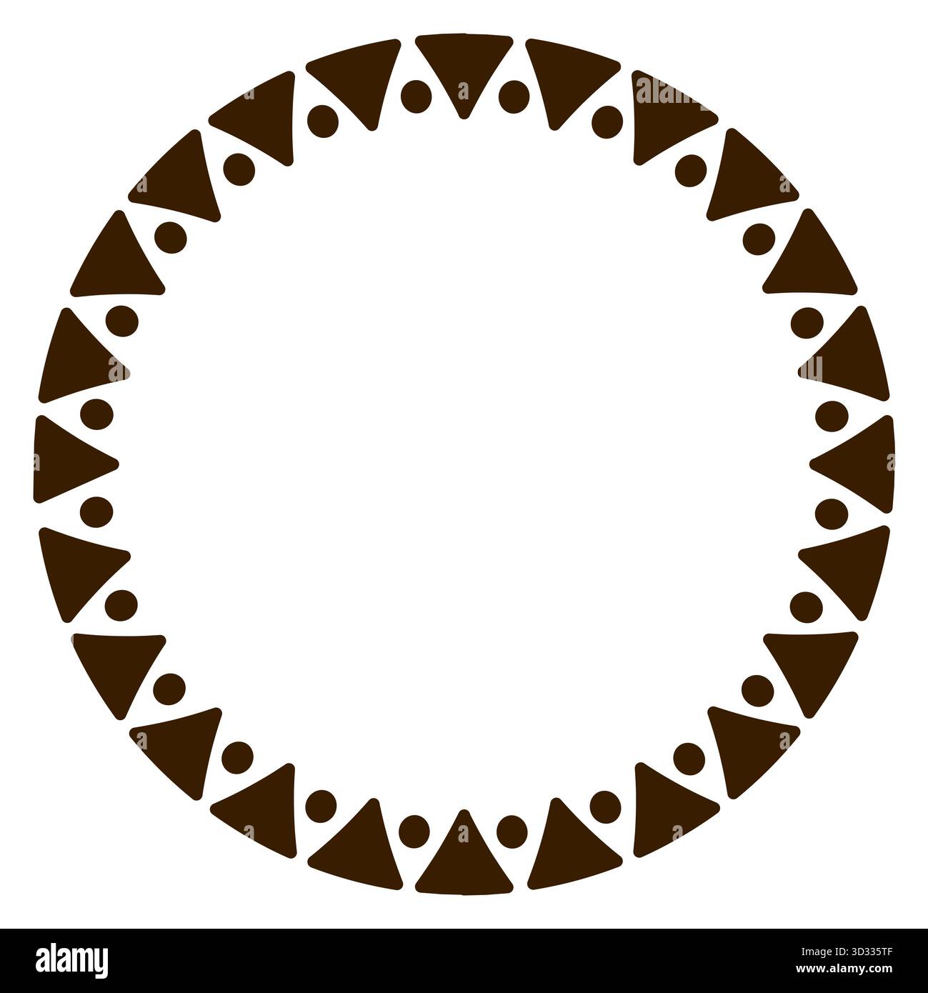 African tribal circle design for cultural projects Stock Vector Image ...