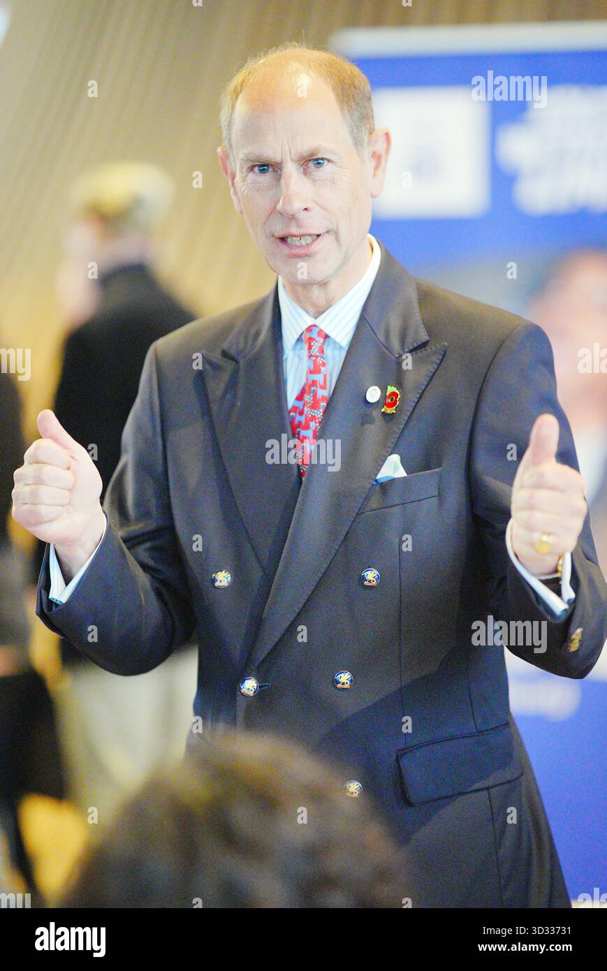 The Duke of Edinburgh during a visit to the Senedd in Cardiff to meet ...