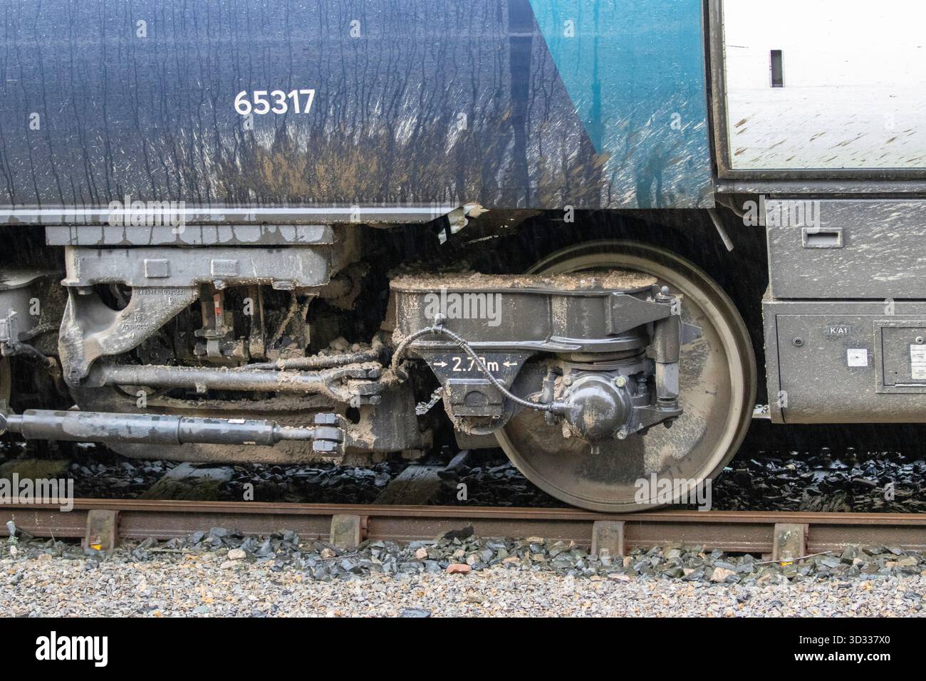Carlisle Station, England, UK. 4th November 2025. The damaged train ...