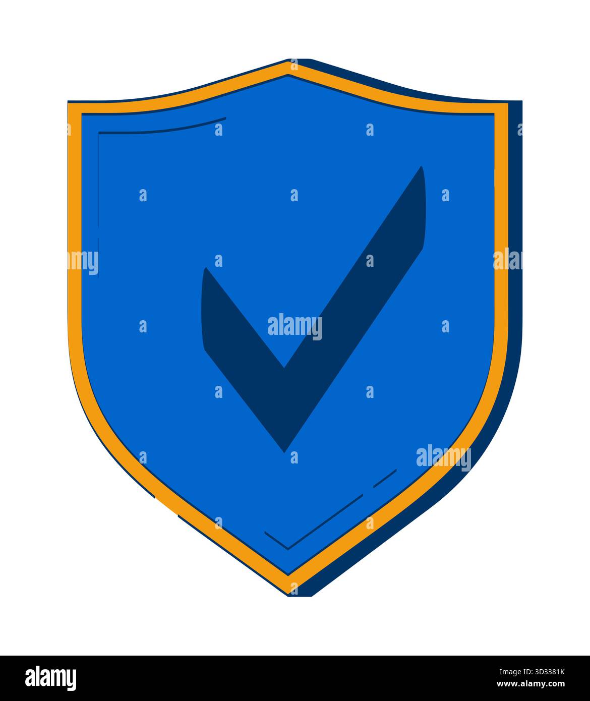 Security shield checkmark 2d Cut Out Stock Images & Pictures - Alamy