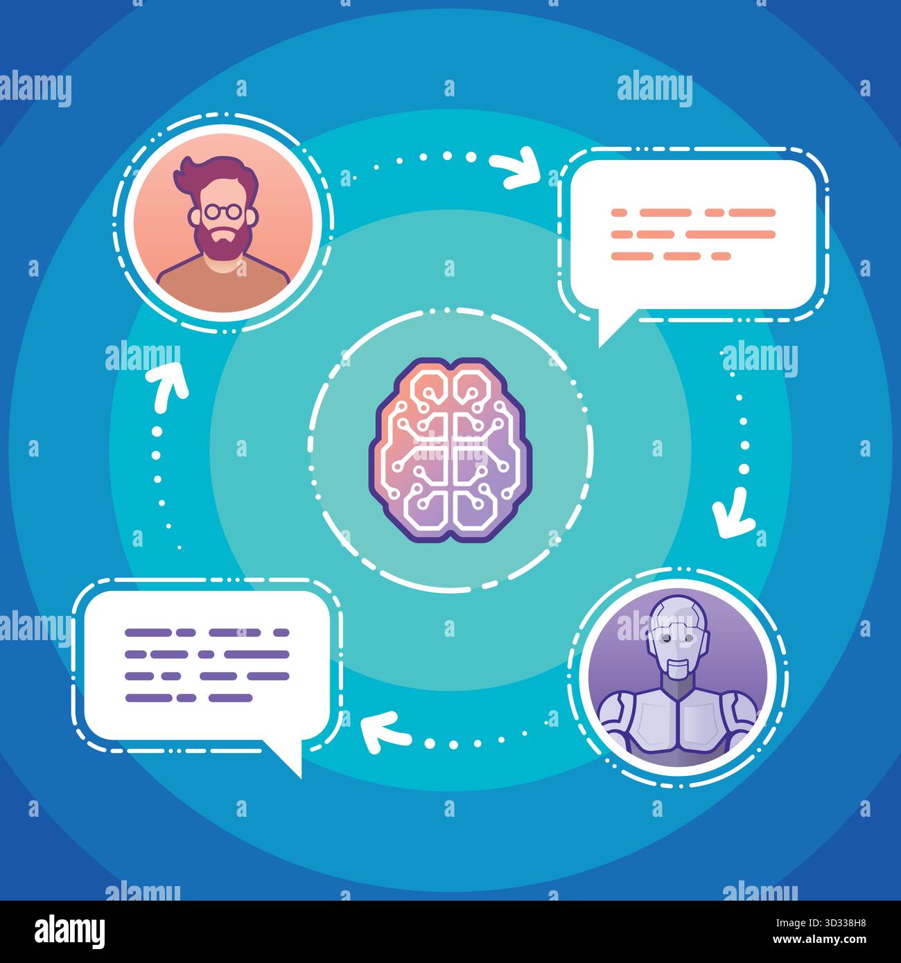 Ai chatbot and human hi-res stock photography and images - Alamy