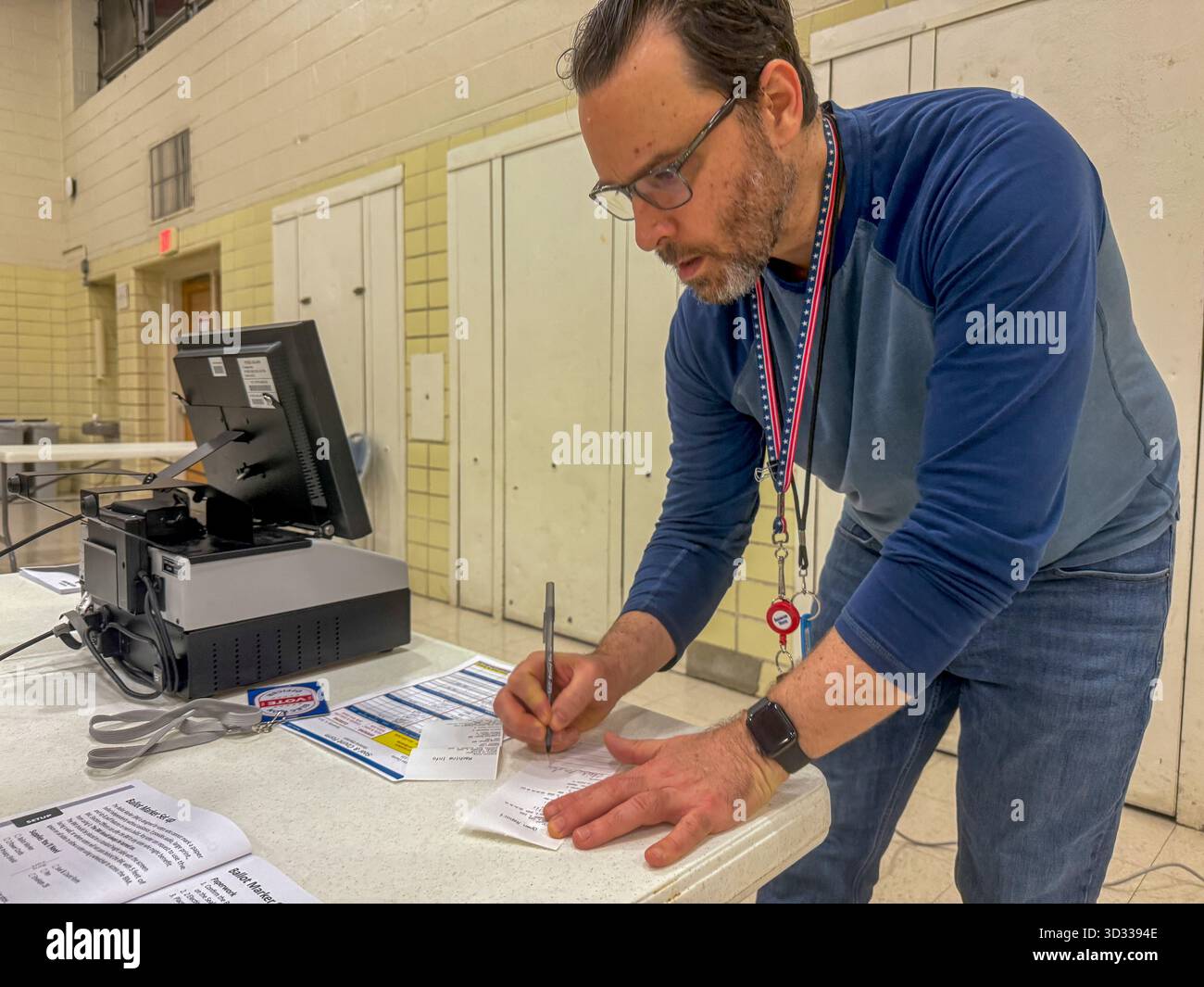 November 4, 2025, Arlington, Virginia, USA: Before the polls open ...