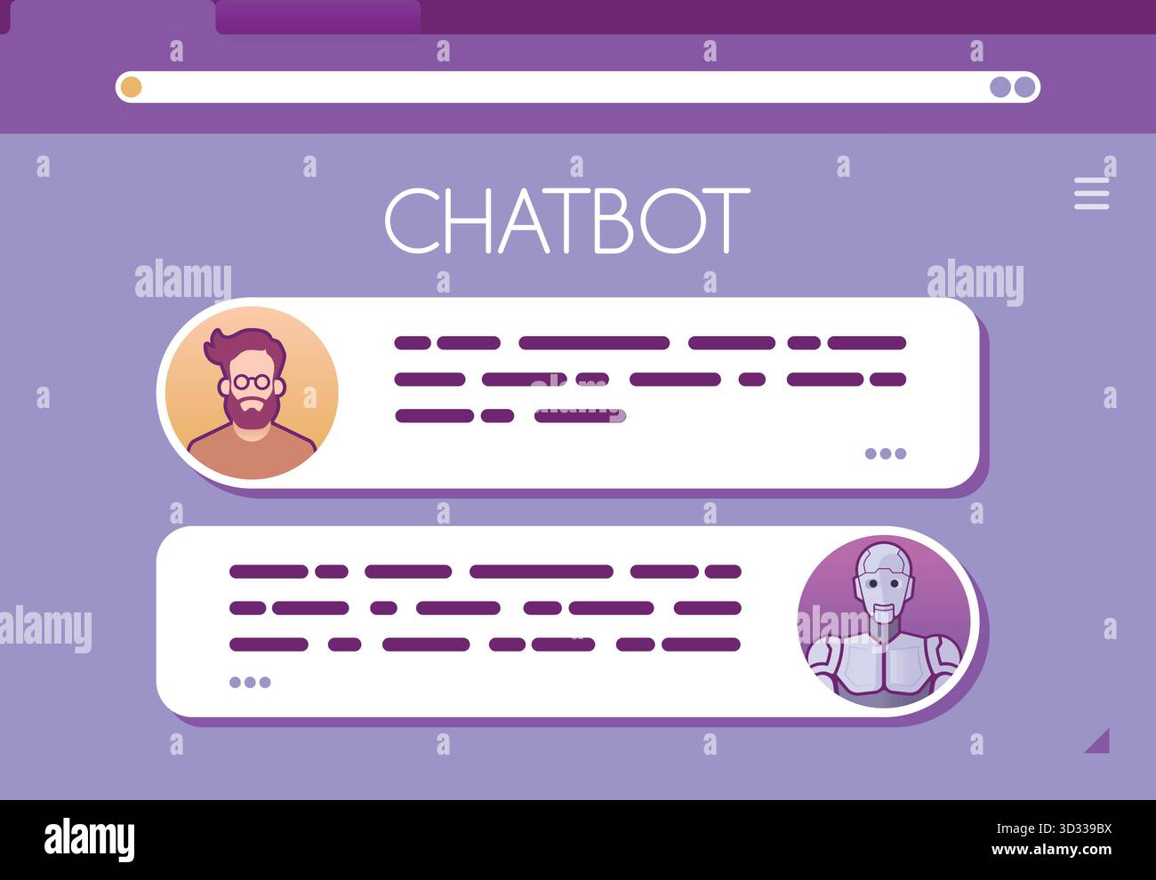 Ai chatbot and human hi-res stock photography and images - Alamy