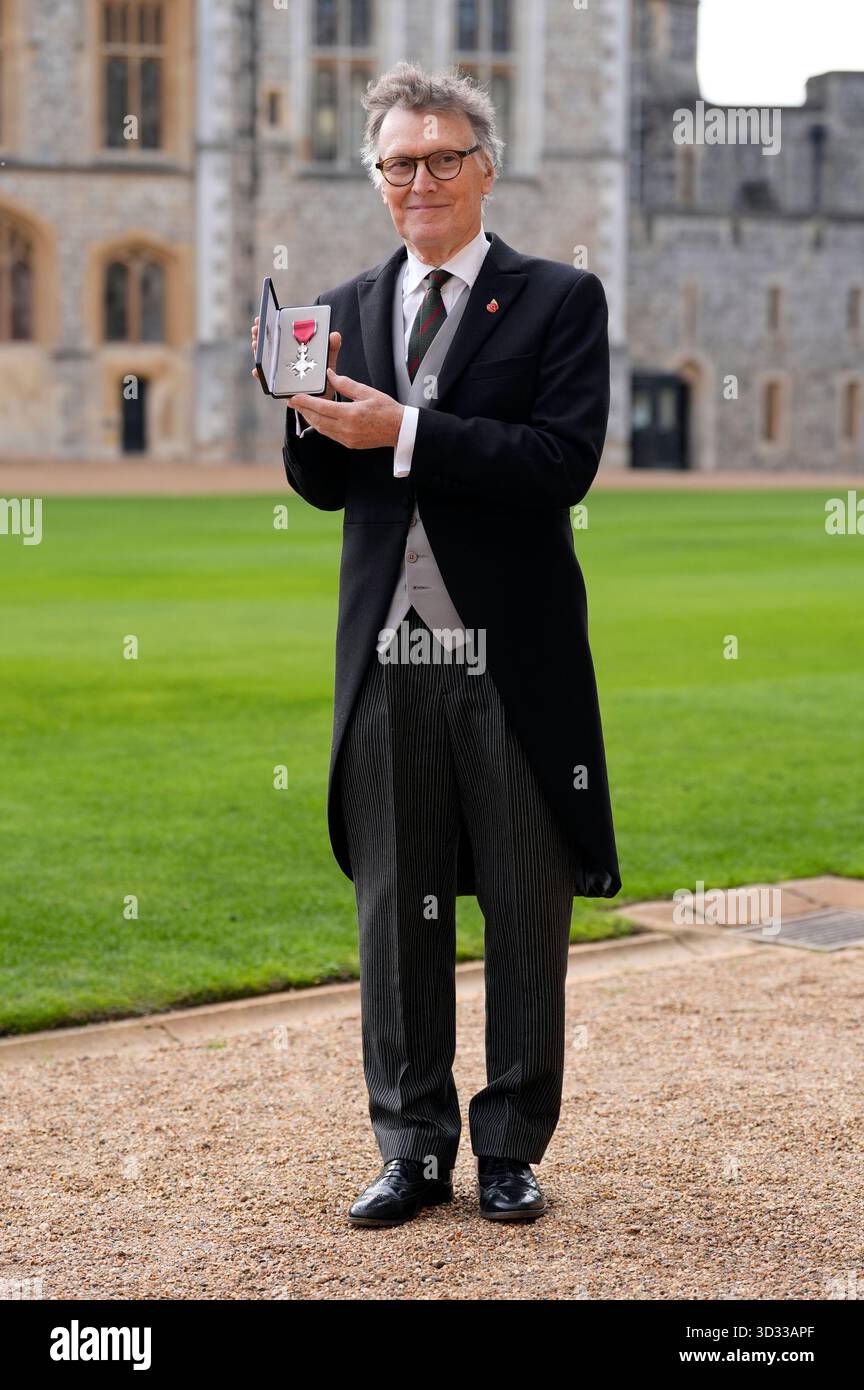Mr. Stephen Winwood after being made a Member of the Order of the ...