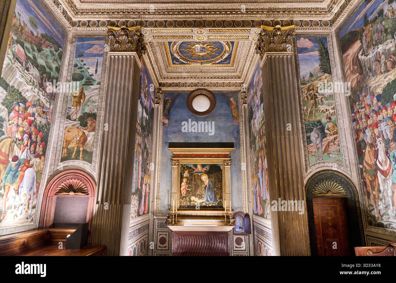 The Chapel of the Magi (Cappella dei Magi), designed by Michelozzo, the ...