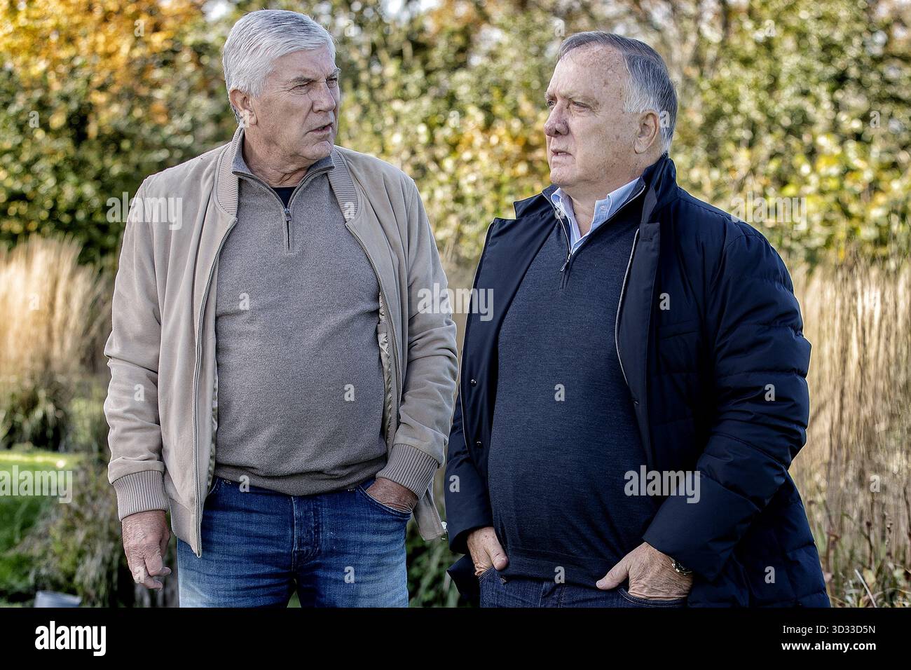 VOORSCHOTEN , 04-11-2025 , picture shows Cor Pot and Dick Advocaat ...