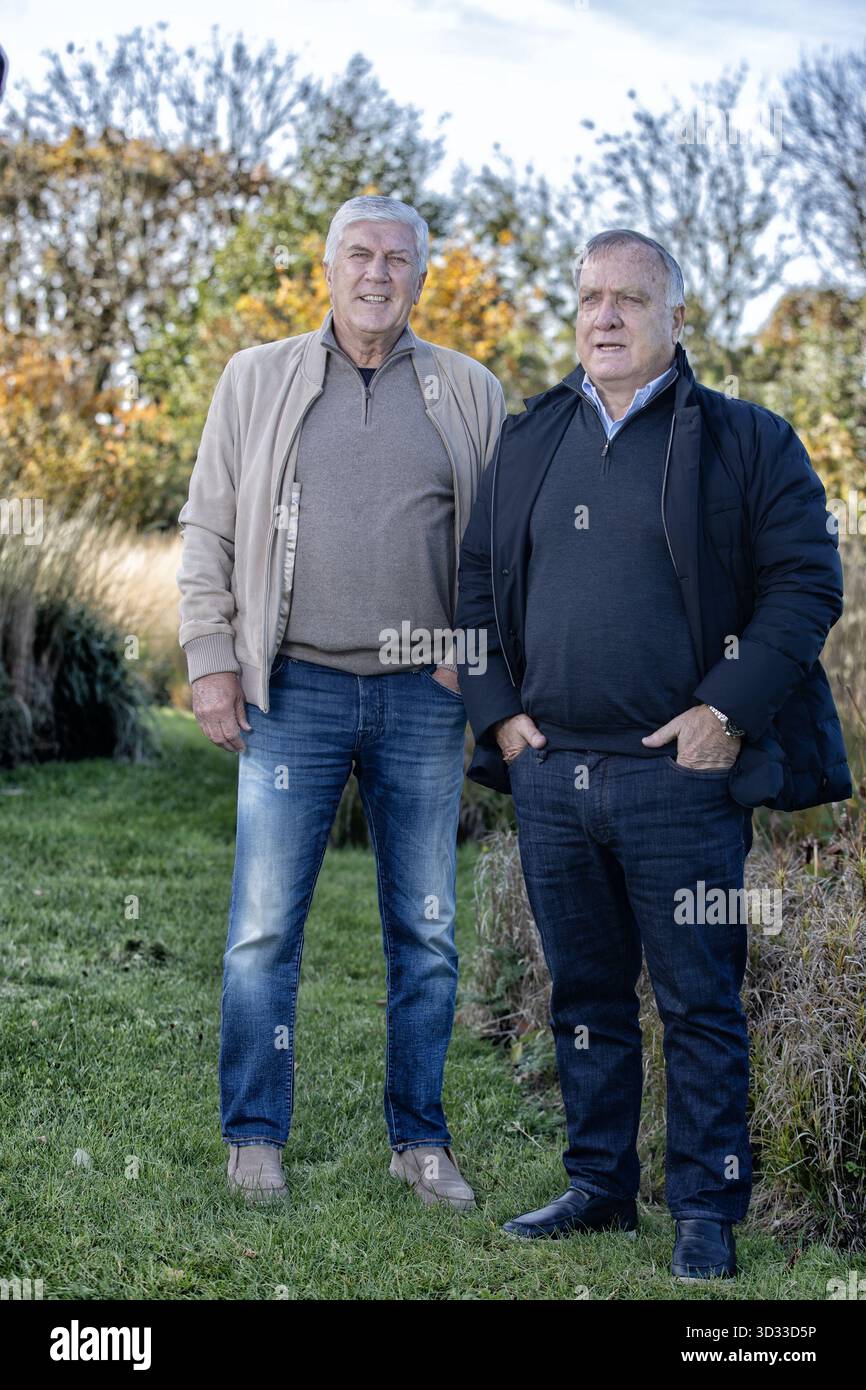 VOORSCHOTEN , 04-11-2025 , picture shows Cor Pot and Dick Advocaat ...
