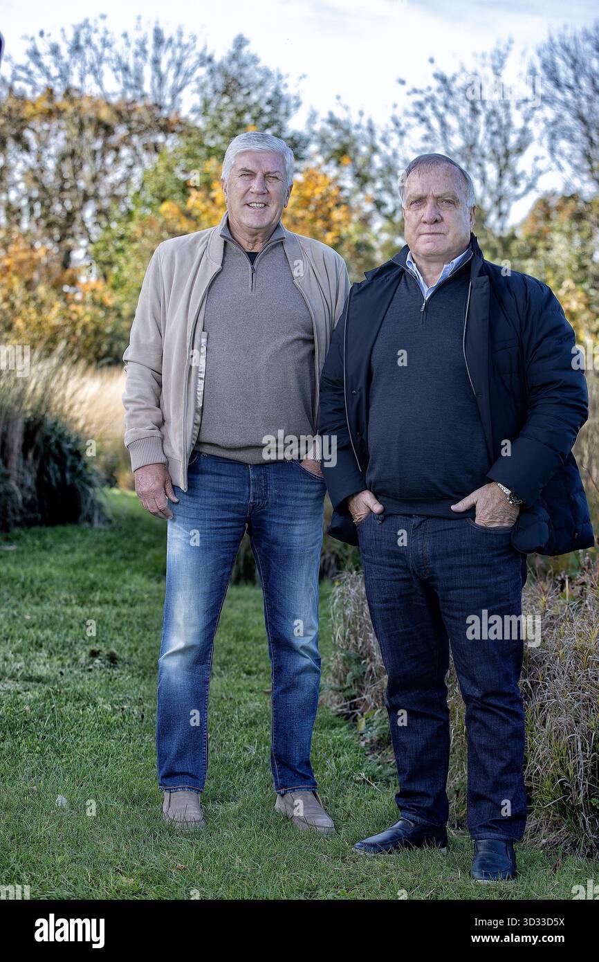 VOORSCHOTEN , 04-11-2025 , picture shows Cor Pot and Dick Advocaat ...