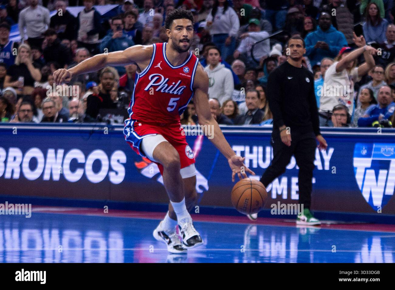 Philadelphia 76ers' Quentin Grimes in action during an NBA Cup ...