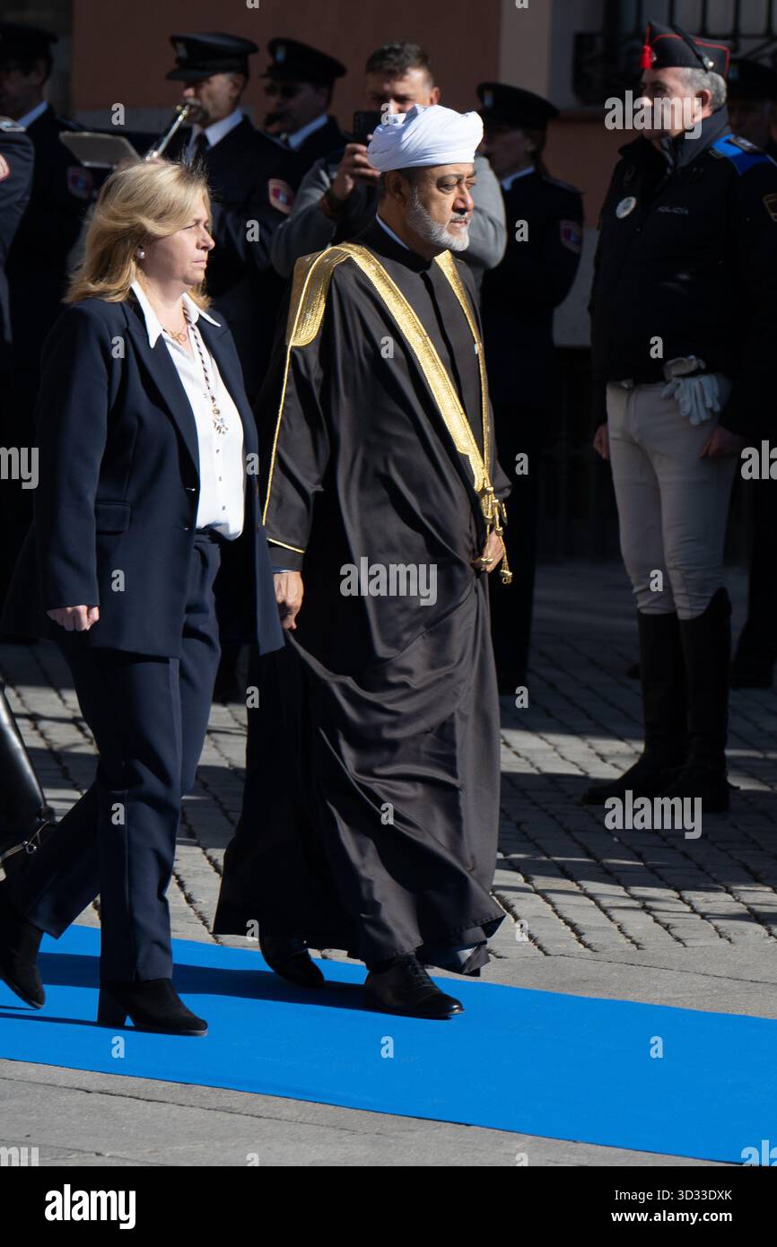 His Majesty the Sultan of Oman, Haitham Bin Tarik, and Almudena Sanz ...