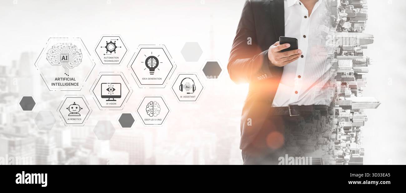 AI learning system involves deep learning, supervised machine learning ...