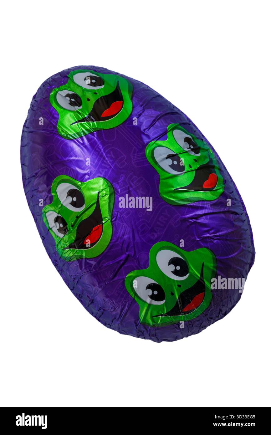 Hollow milk chocolate egg containing milk chocolates hi-res stock ...