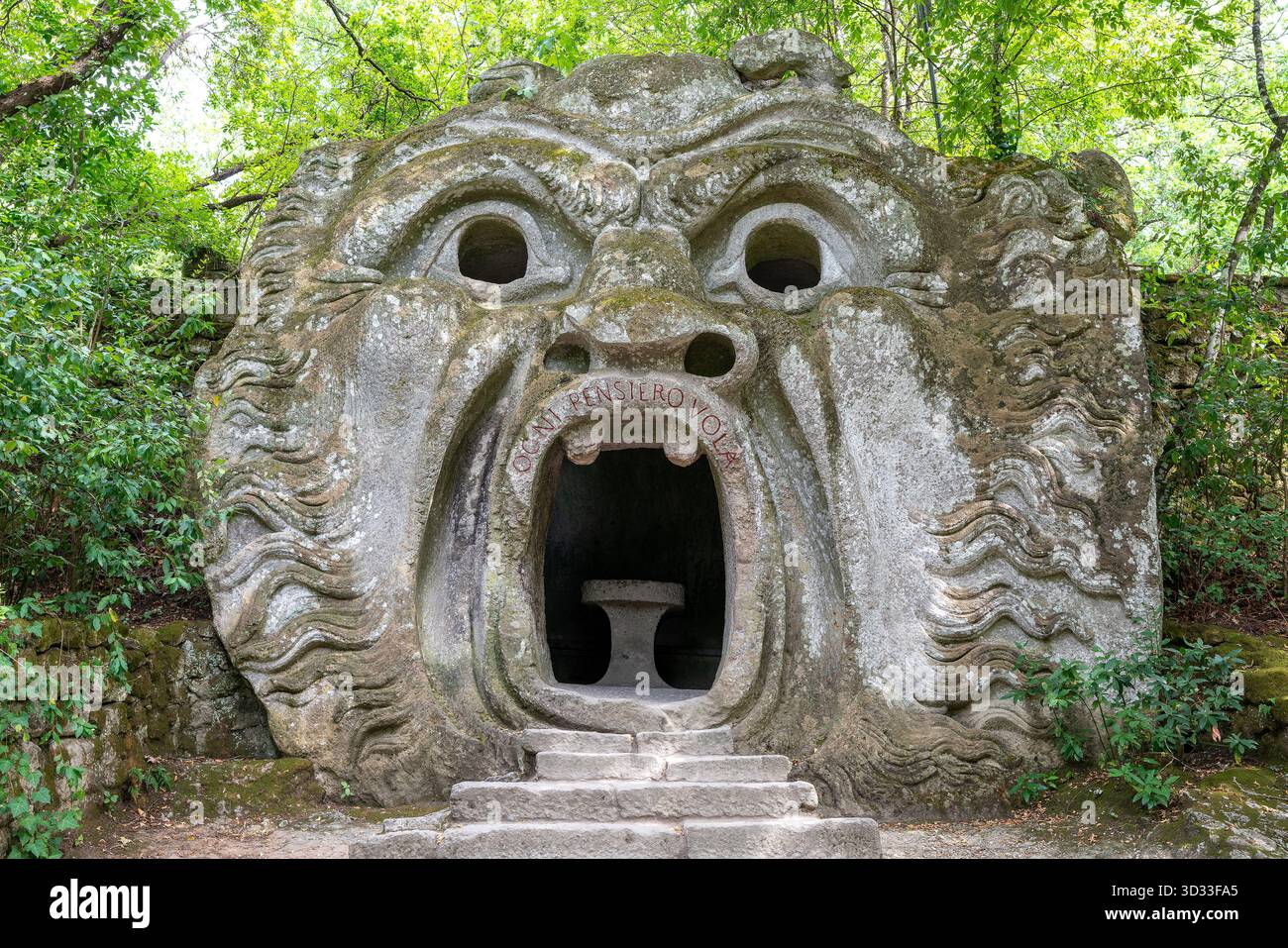 Italy - Bomarzo - Sacro Bosco - The Ogre (Orcus Mouth), cavernous mask ...