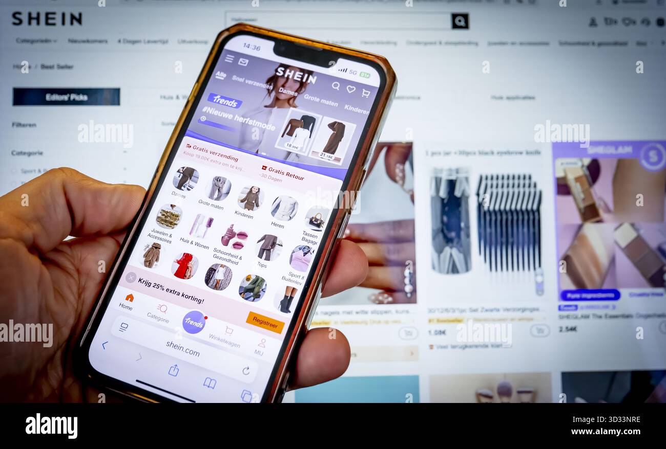 ILLUSTRATIVE - SHEIN online store from China. Shein is a Chinese e ...