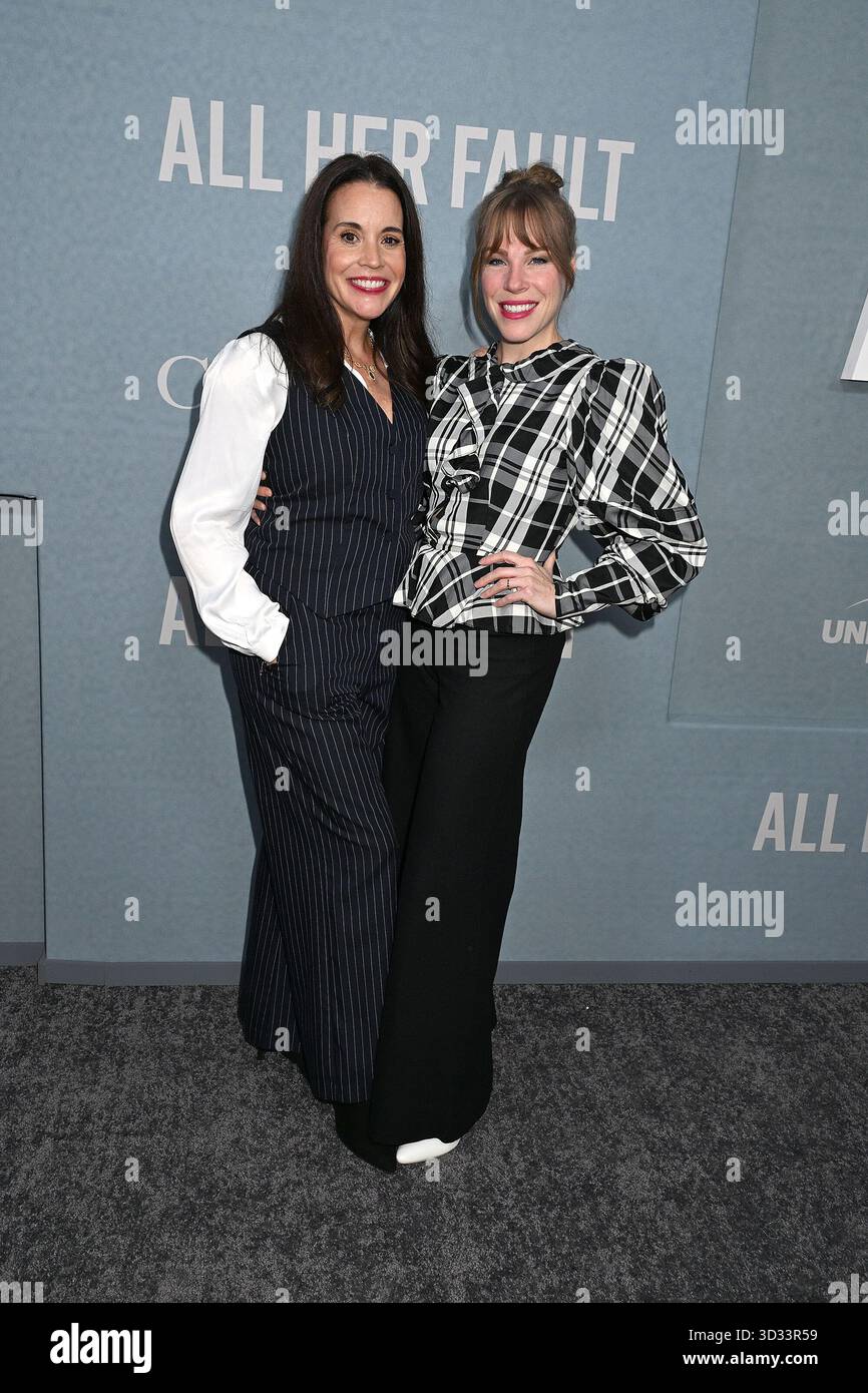Jenna Leigh Greena and Emma Myles attend the Peacock TV Series "All Her ...