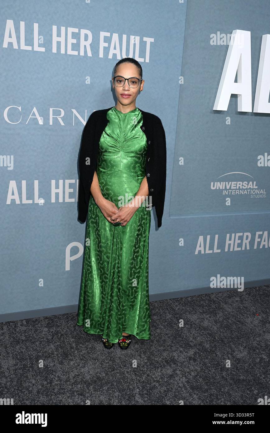 Bianca Lawson attends the Peacock TV Series "All Her Fault" New York ...