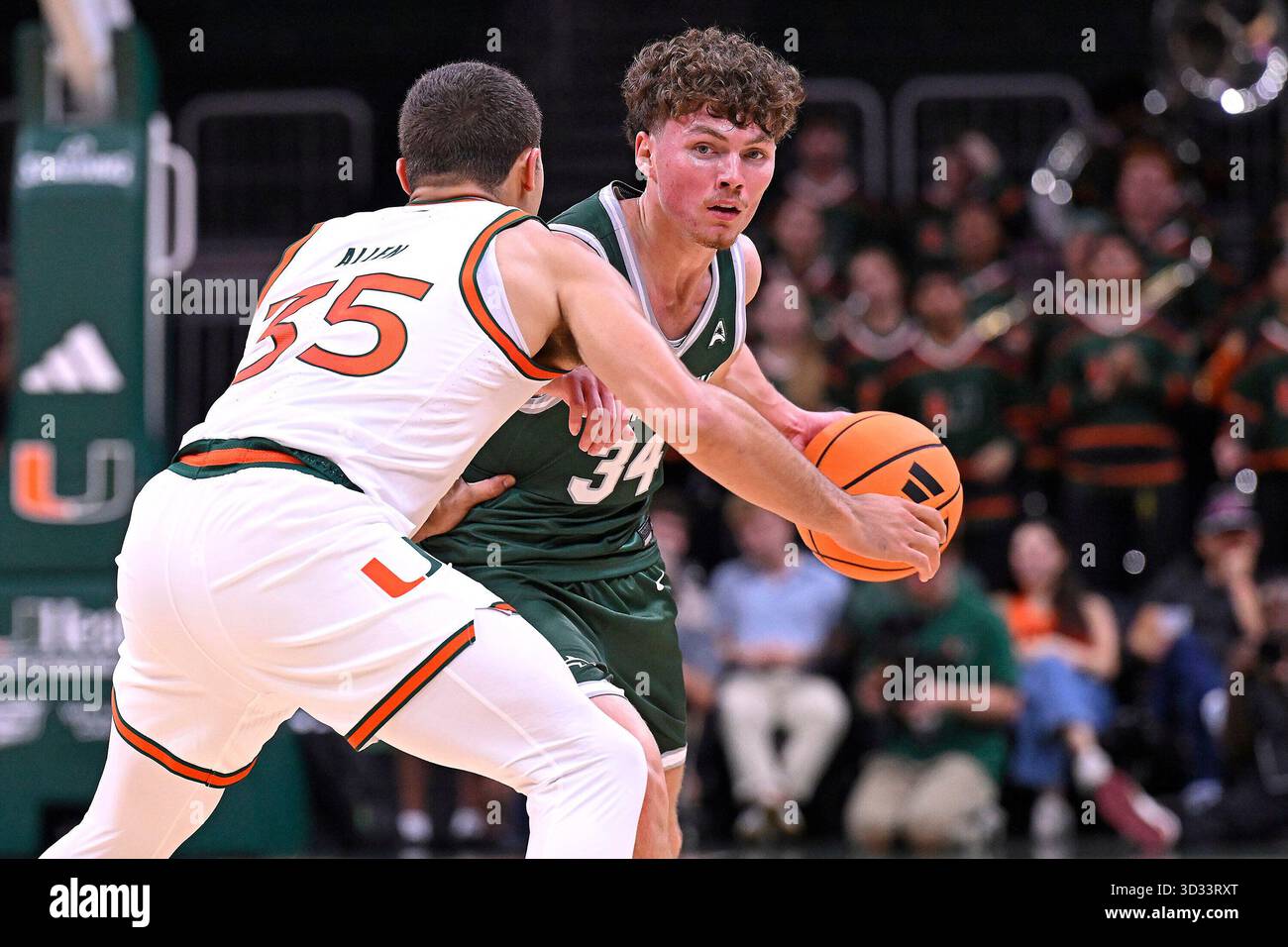 CORAL GABLES, FL - NOVEMBER 03: Jacksonville guard Evan Sterck (34 ...