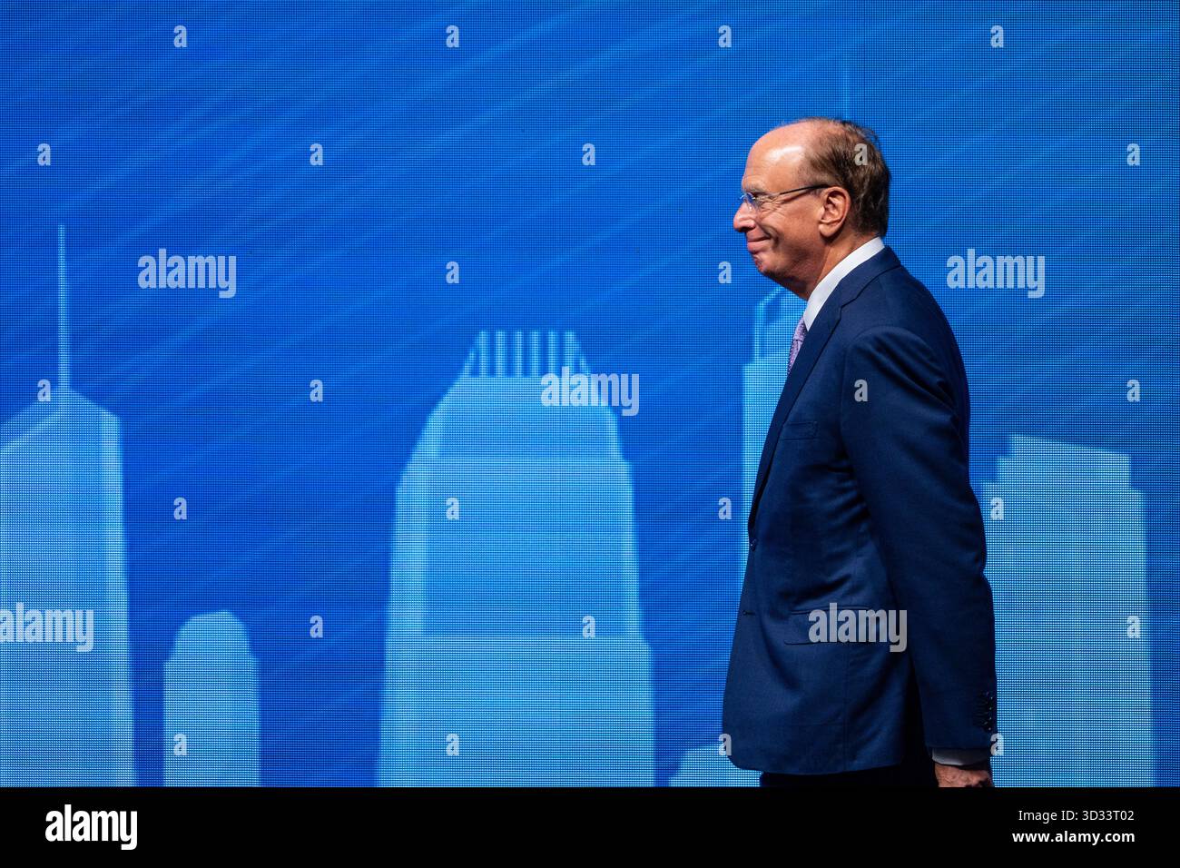 Larry Fink, Chairman and CEO of BlackRock at the Global Financial ...